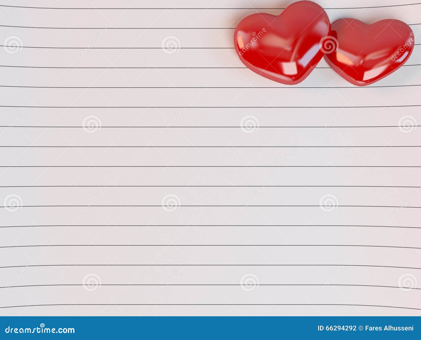 Lined Love Letter Icon with 3d Hearts Stock Illustration - Illustration ...