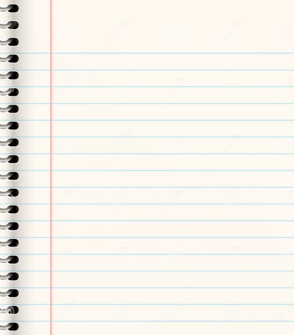 Lined note or School book stock vector. Illustration of memo - 3012355