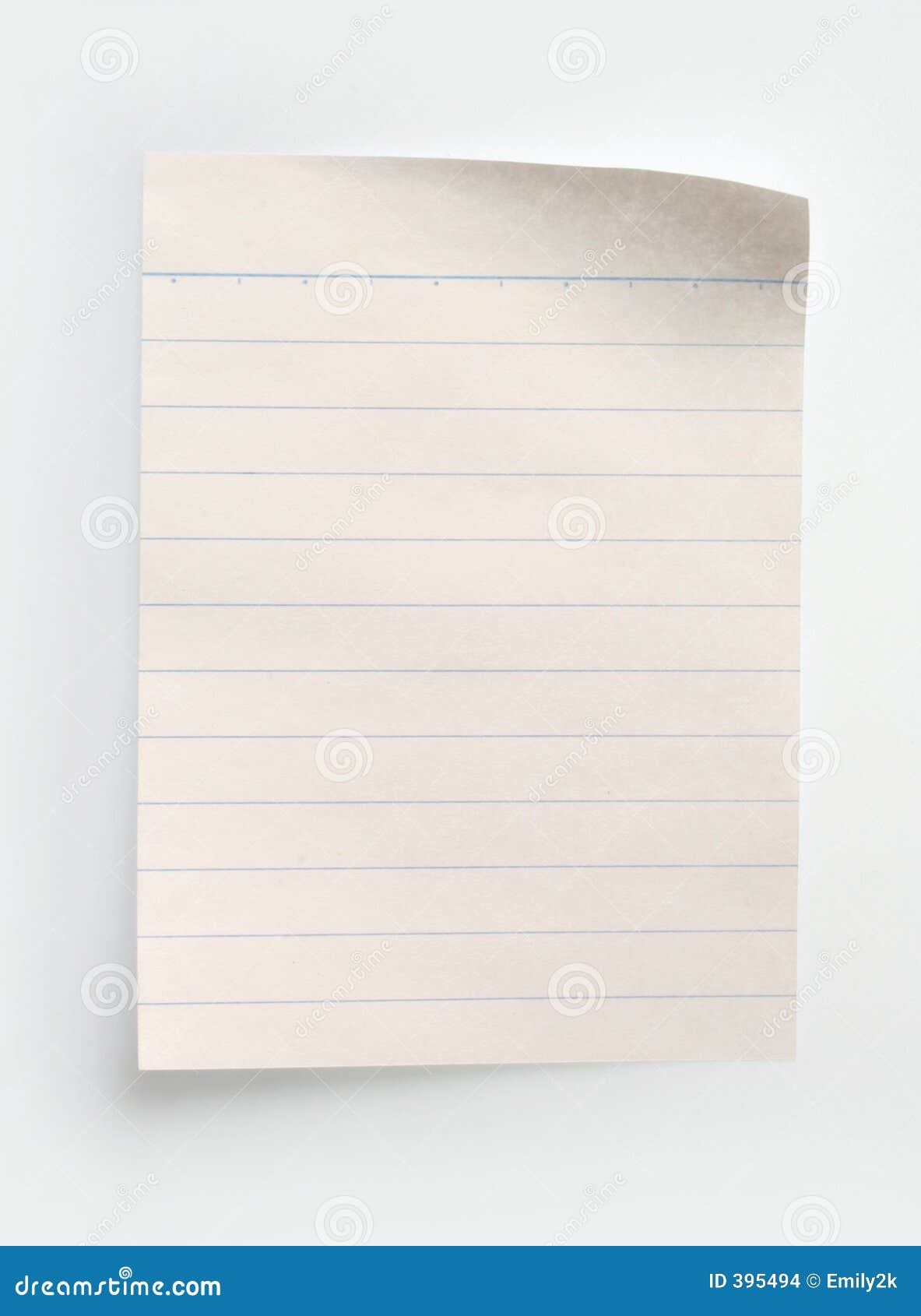 Lined Notebook Paper stock photo. Image of line, letter - 395494
