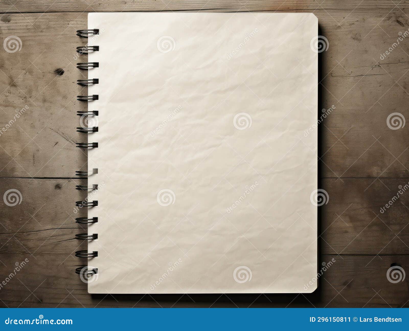 Lined Notebook Paper with Dog-Eared Corner - AI Generated Stock ...