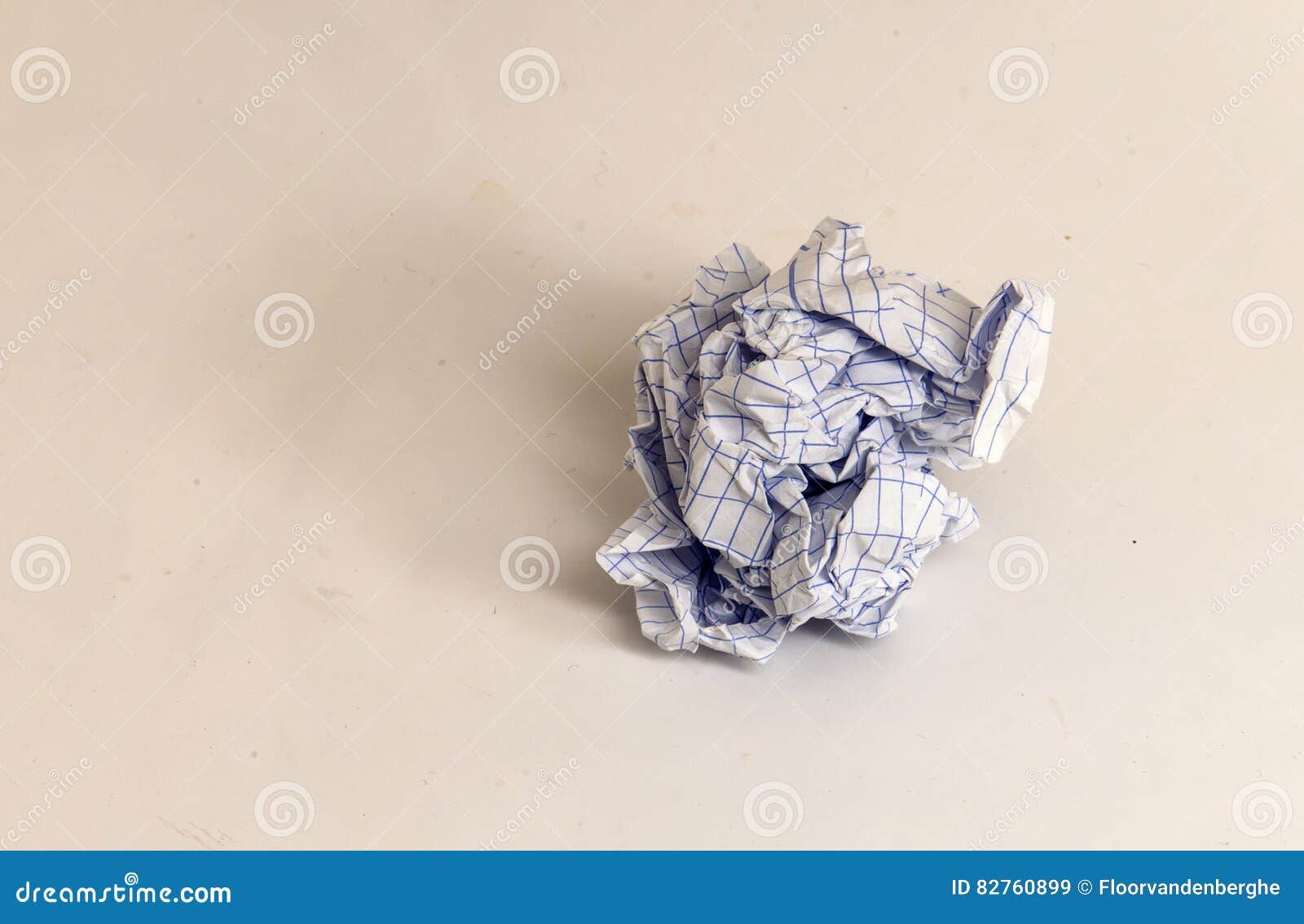 Lined Notepad Paper Crumpled Paper Ball Stock Image - Image of ...