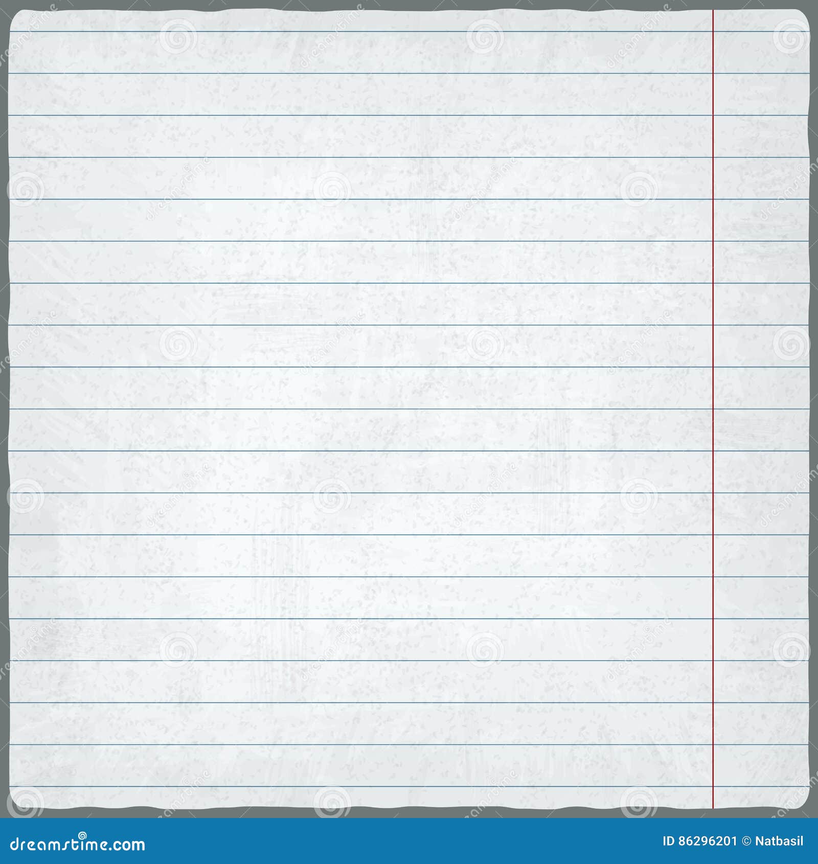 Lined Paper. Blank Design Sheet Stock Vector - Illustration of school ...