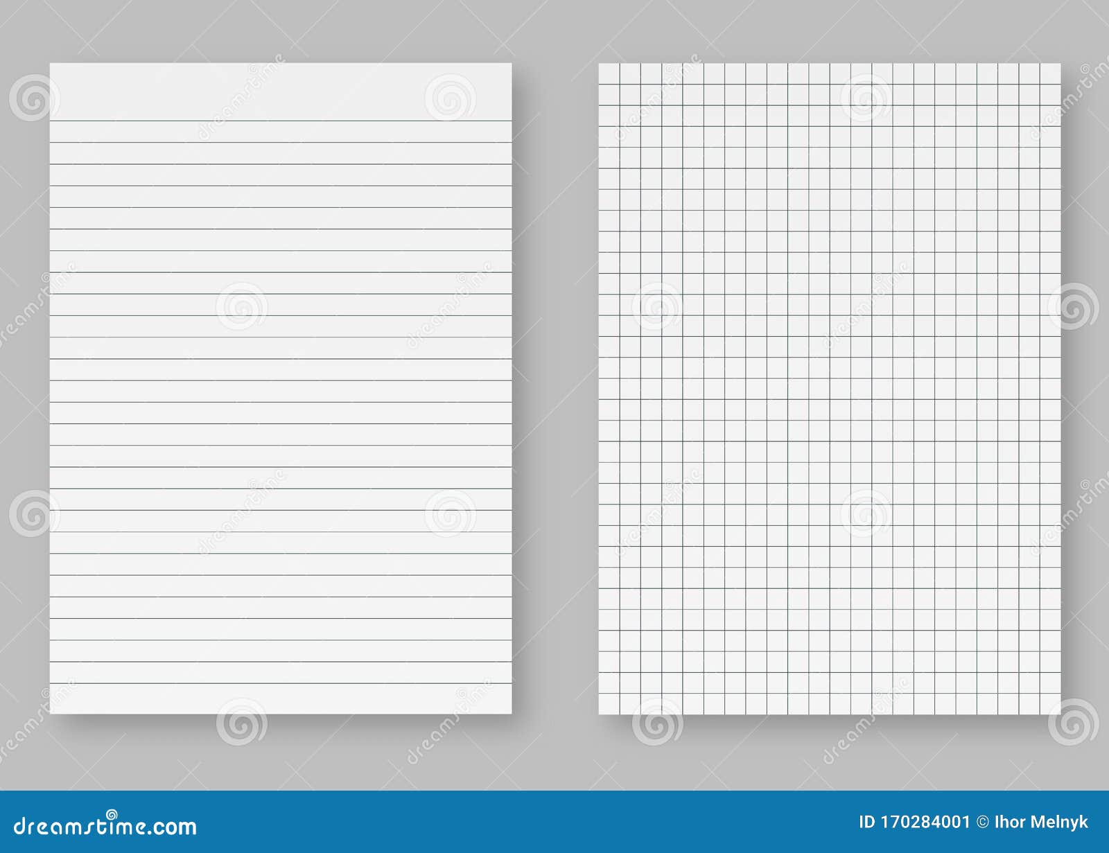 Lined paper from stock vector. Illustration of cover - 170284001