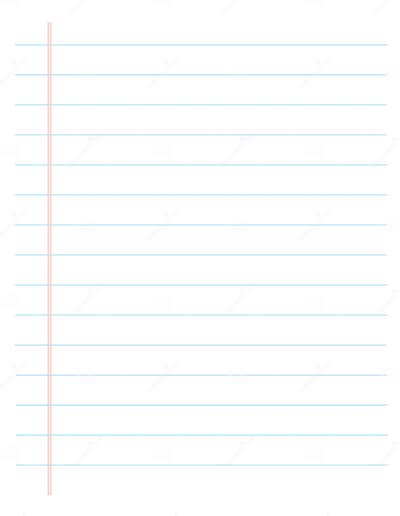 Lined Paper / Ruled page stock vector. Illustration of notification ...