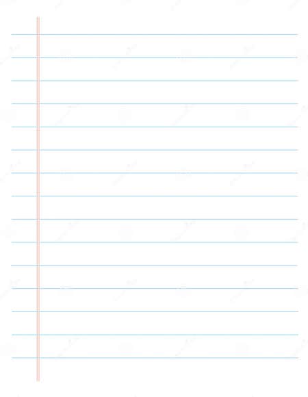 Lined Paper / Ruled page stock vector. Illustration of notification ...