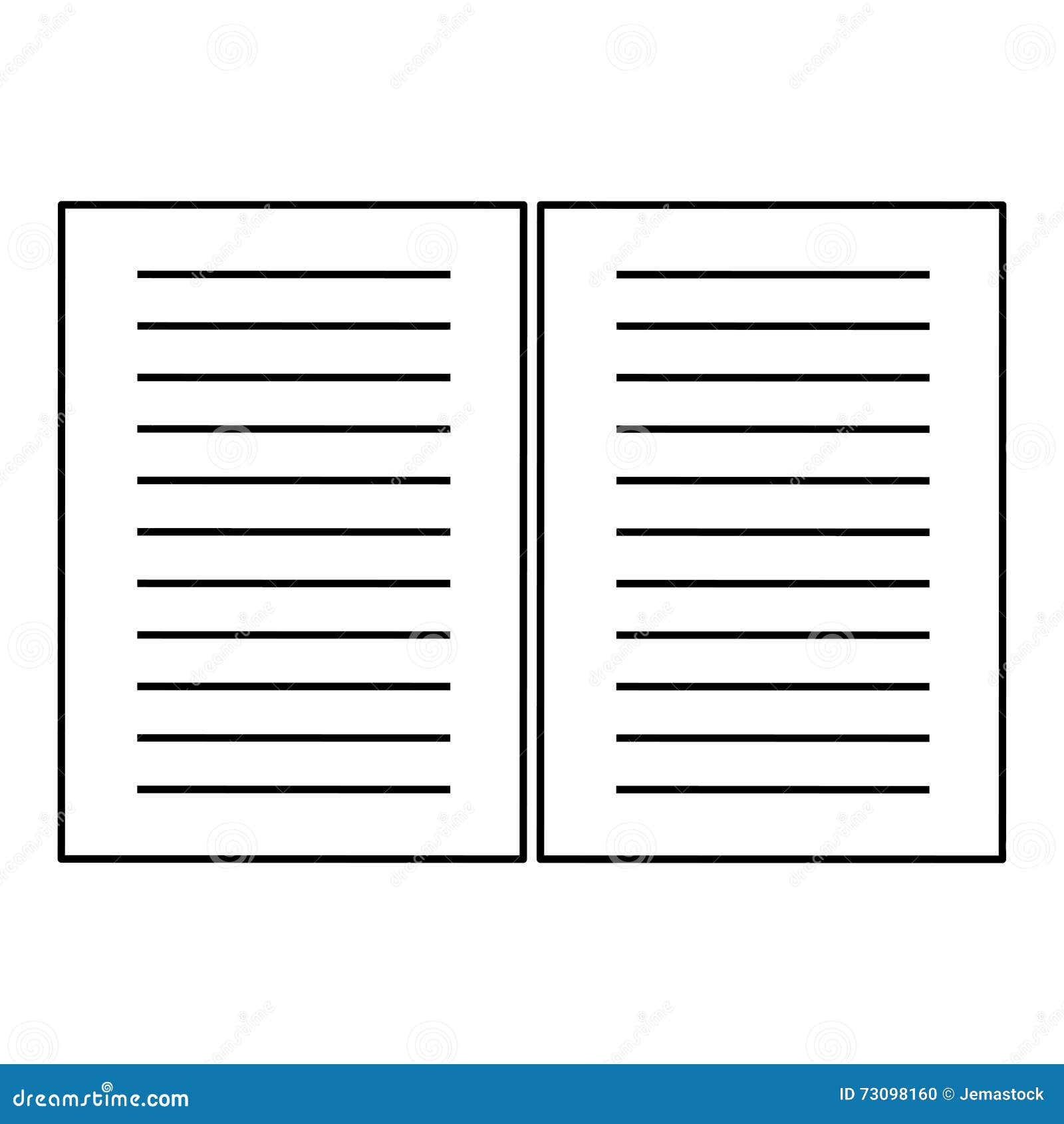Lined Paper , Vector Illustration Stock Illustration - Illustration of ...