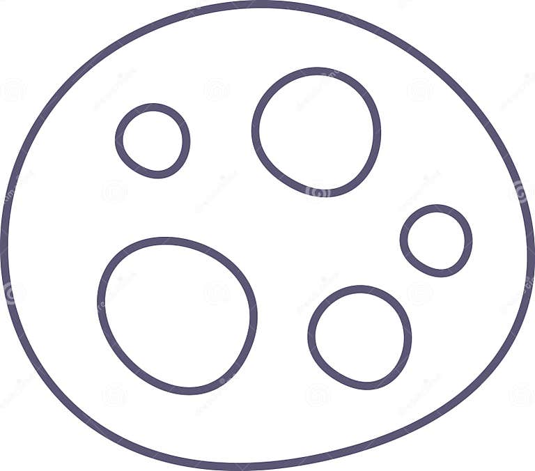 Lined Planet Icon stock vector. Illustration of outline - 287304331