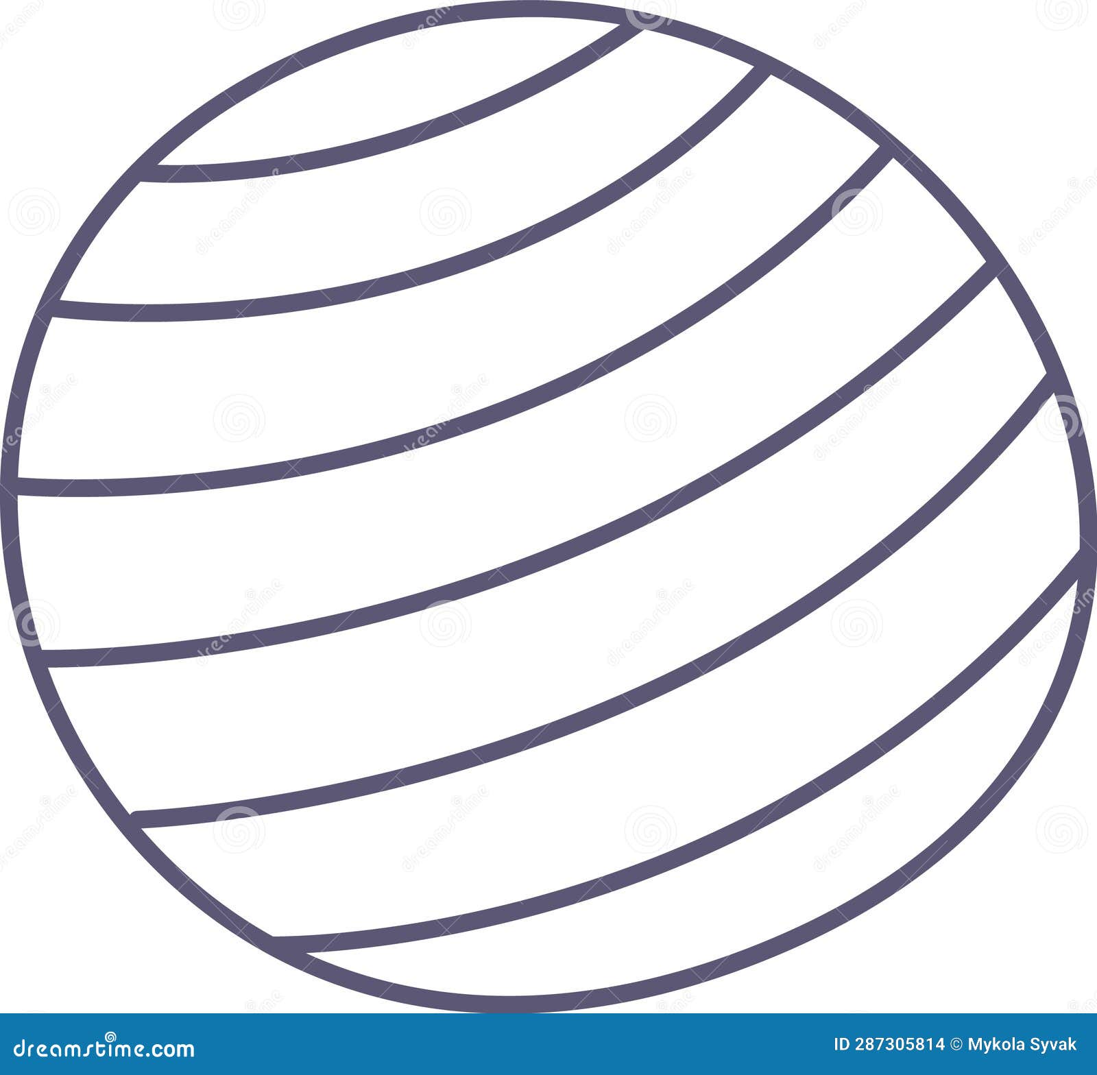 Lined Planet Icon stock vector. Illustration of world - 287305814