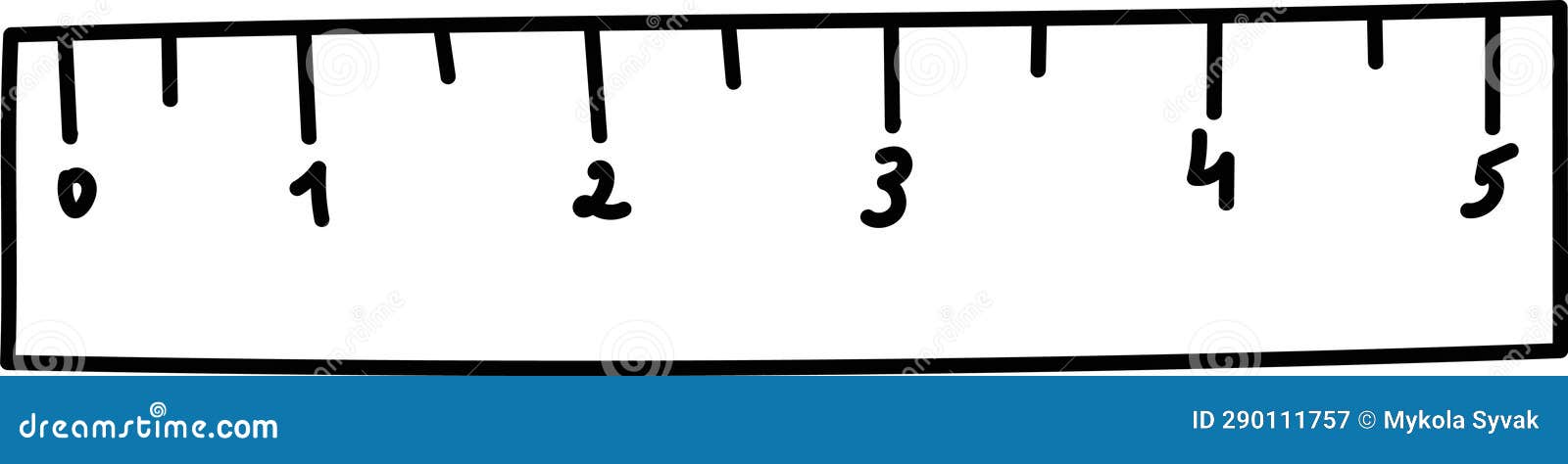 Lined Ruler Tool stock vector. Illustration of sign - 290111757