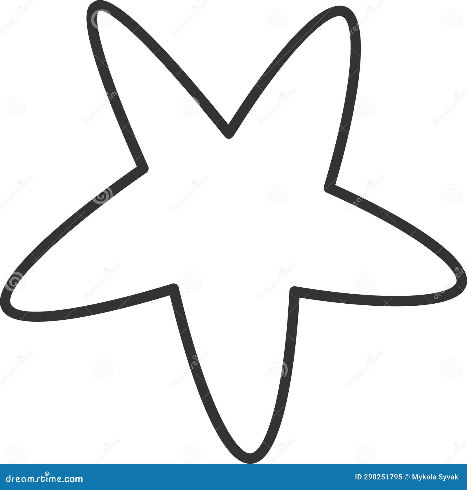 Lined Star Icon stock vector. Illustration of symbol - 290251795