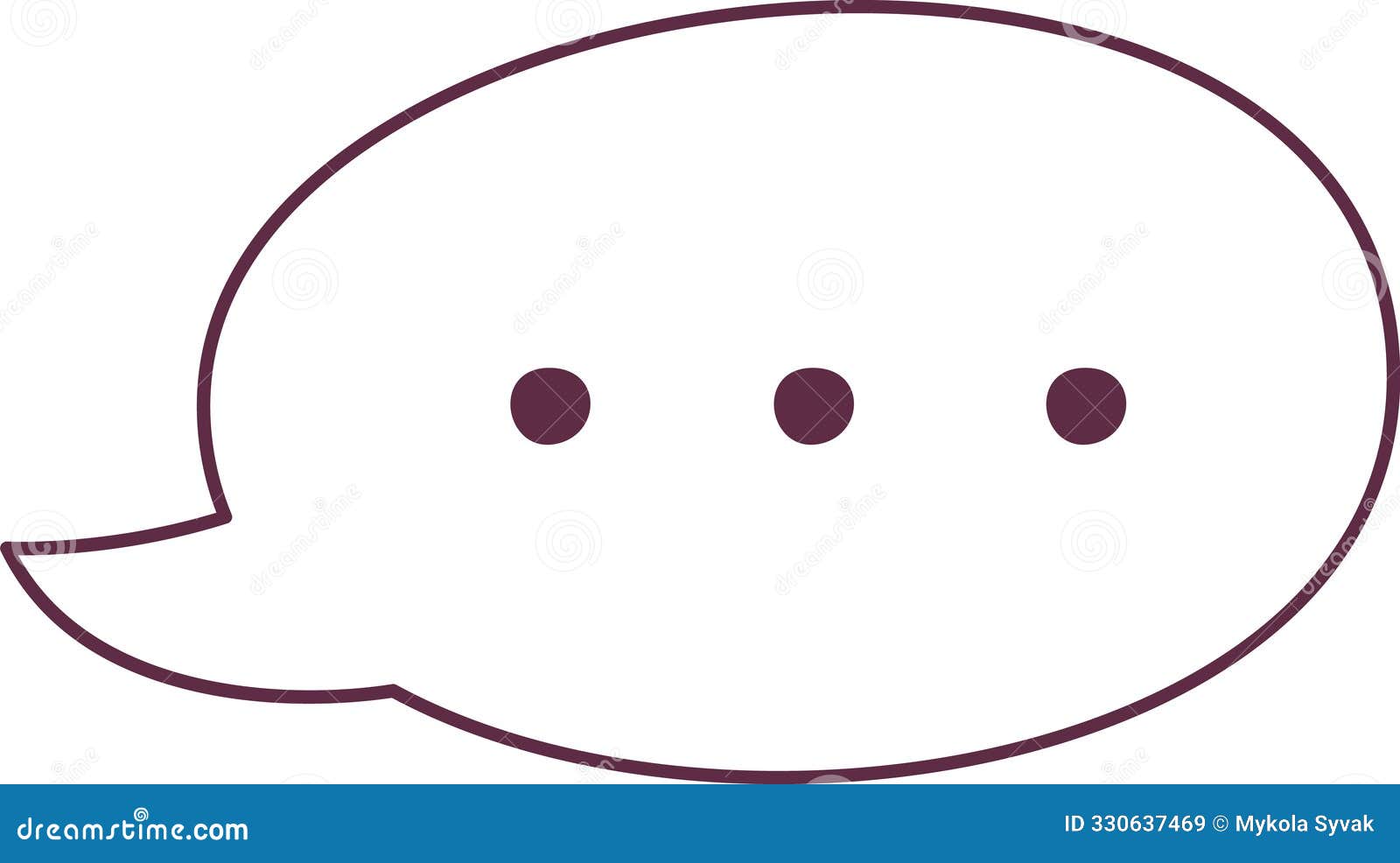 Lined Text Box Bubble stock vector. Illustration of text - 330637469