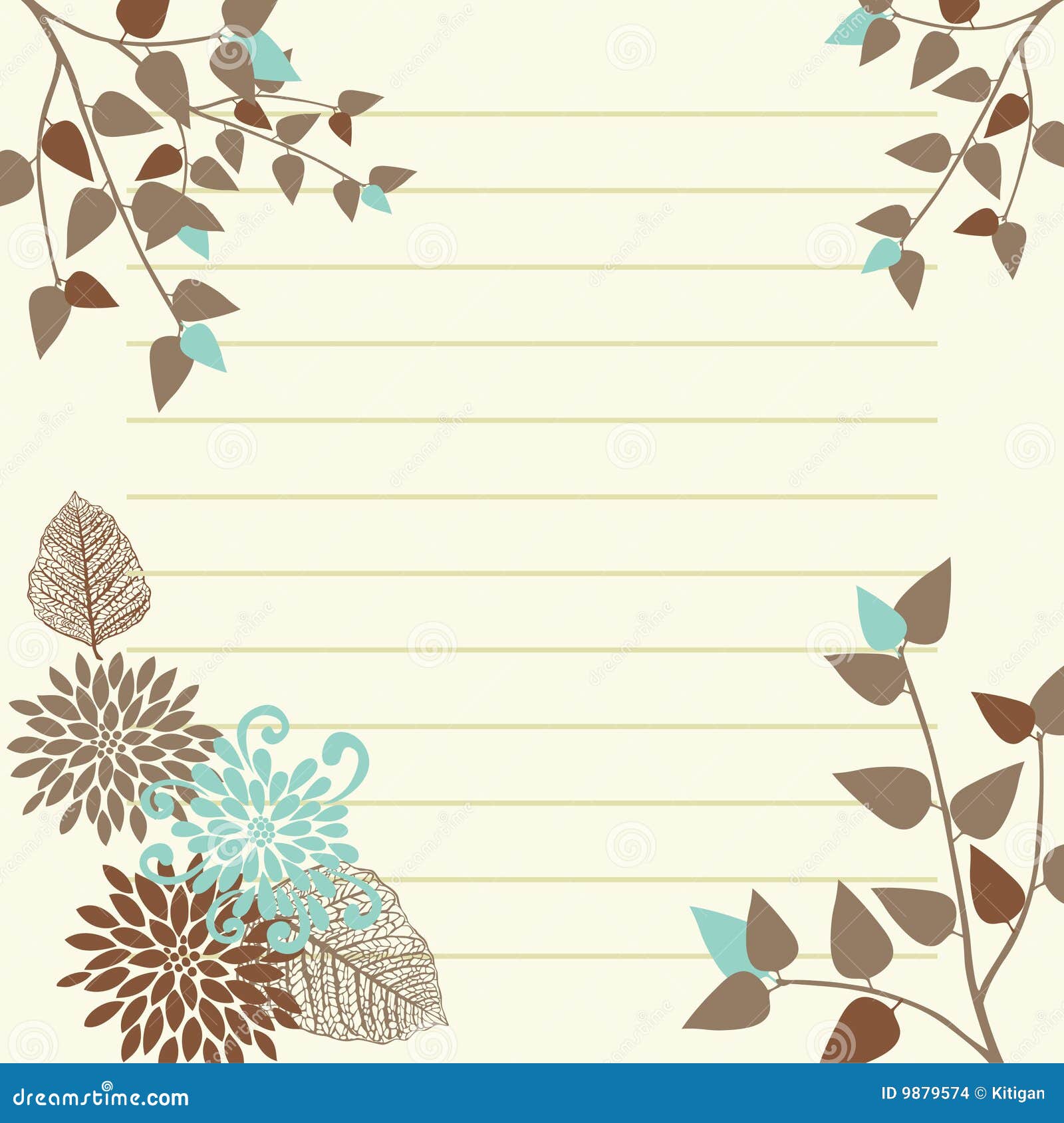 Lined Yellow Page stock vector. Illustration of shape - 9879574