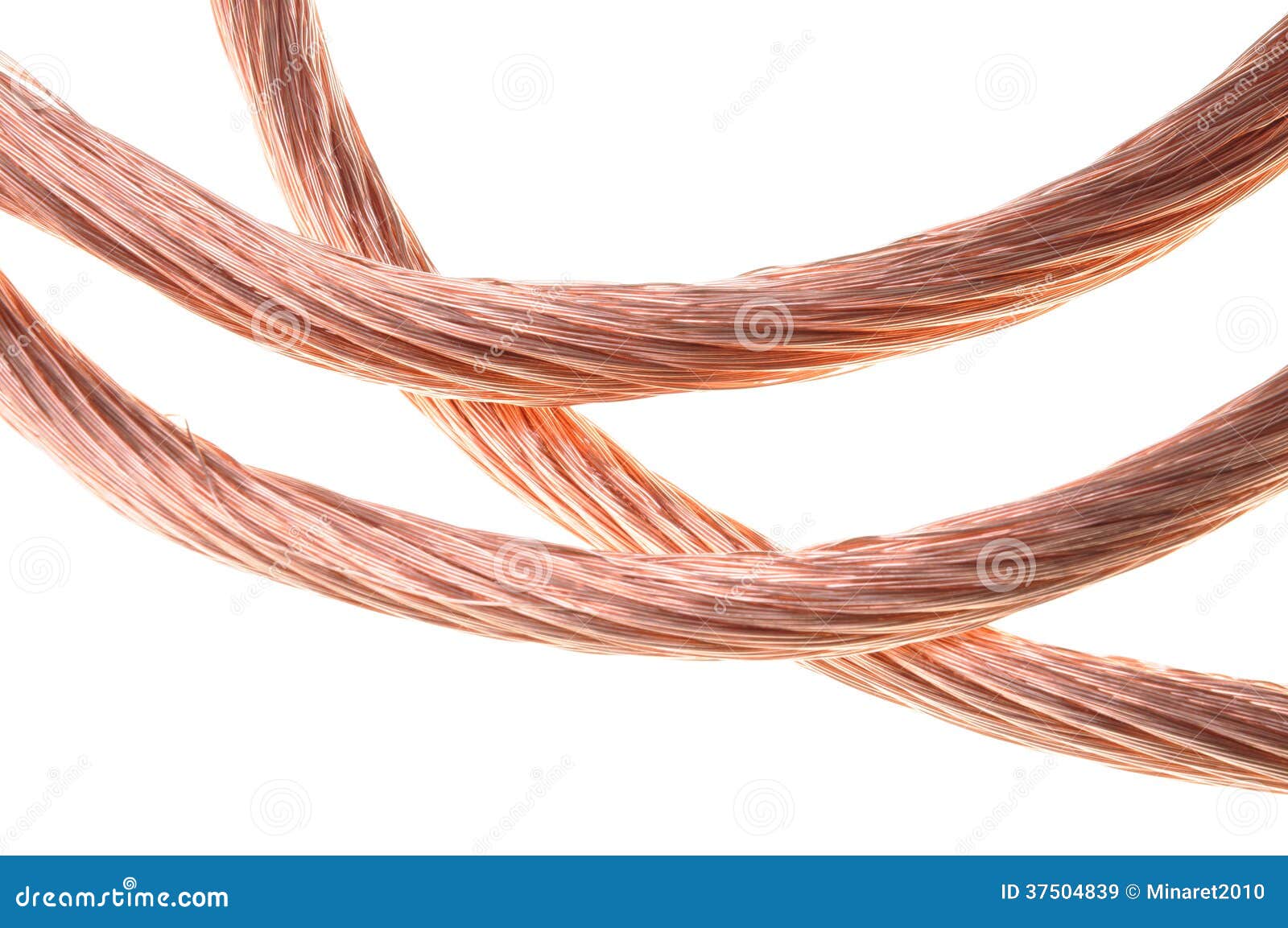 Linee del cavo di rame immagine stock. Immagine di flusso - 37504839