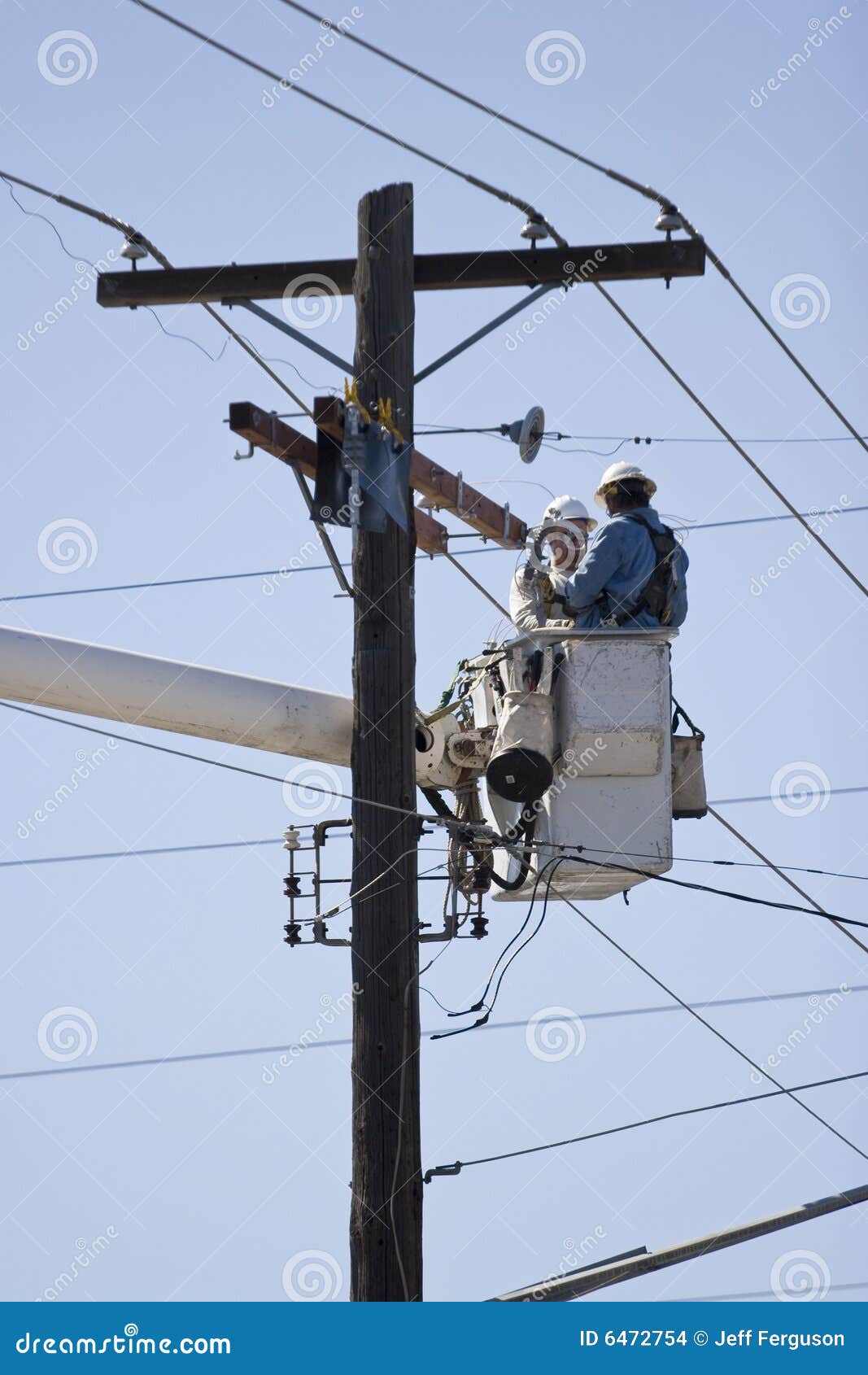 Linemen stock photo. Image of industrial, phone, insulators - 6472754