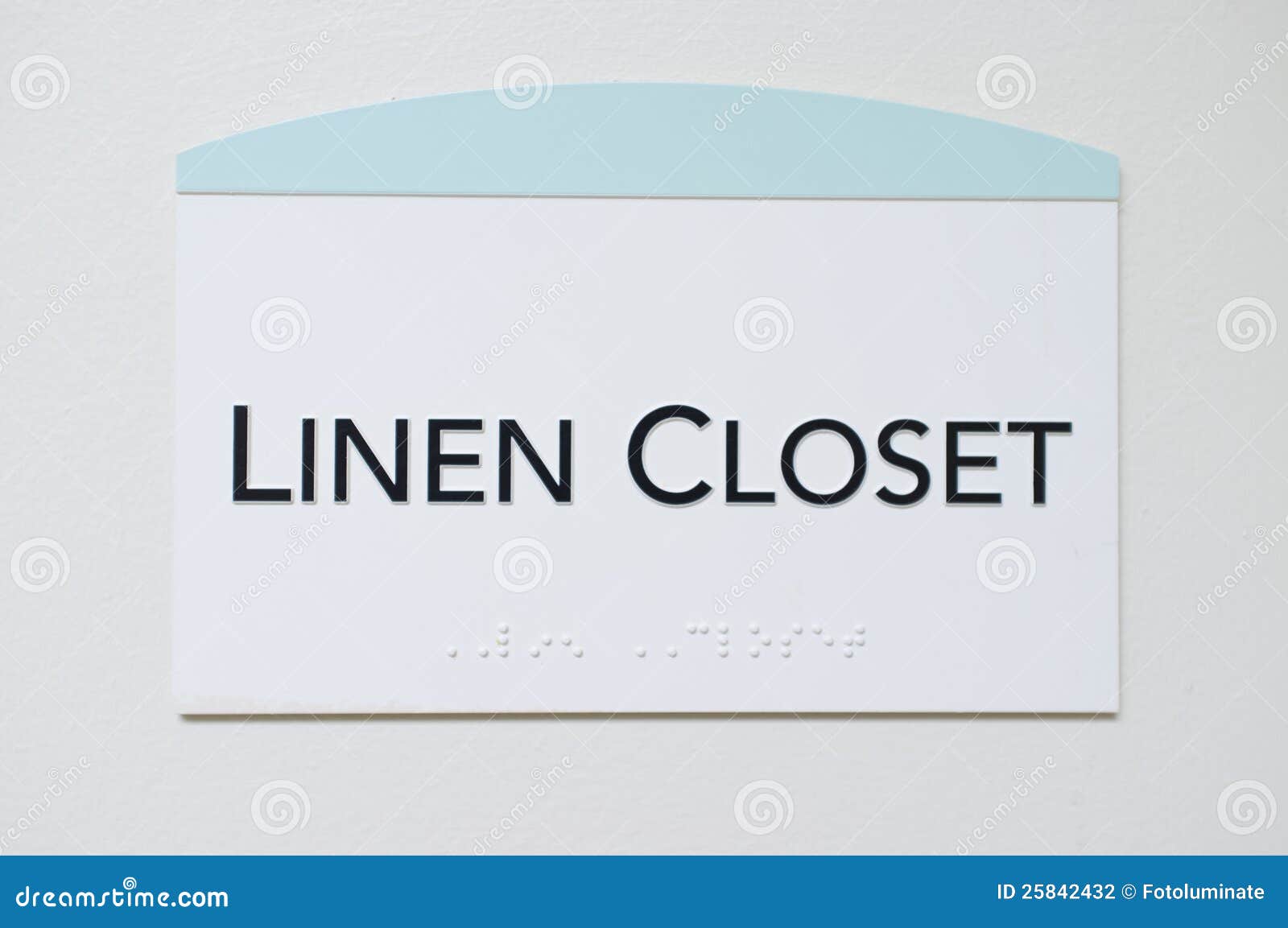 Linen Closet Sign stock photo. Image of closet, hamper - 25842432