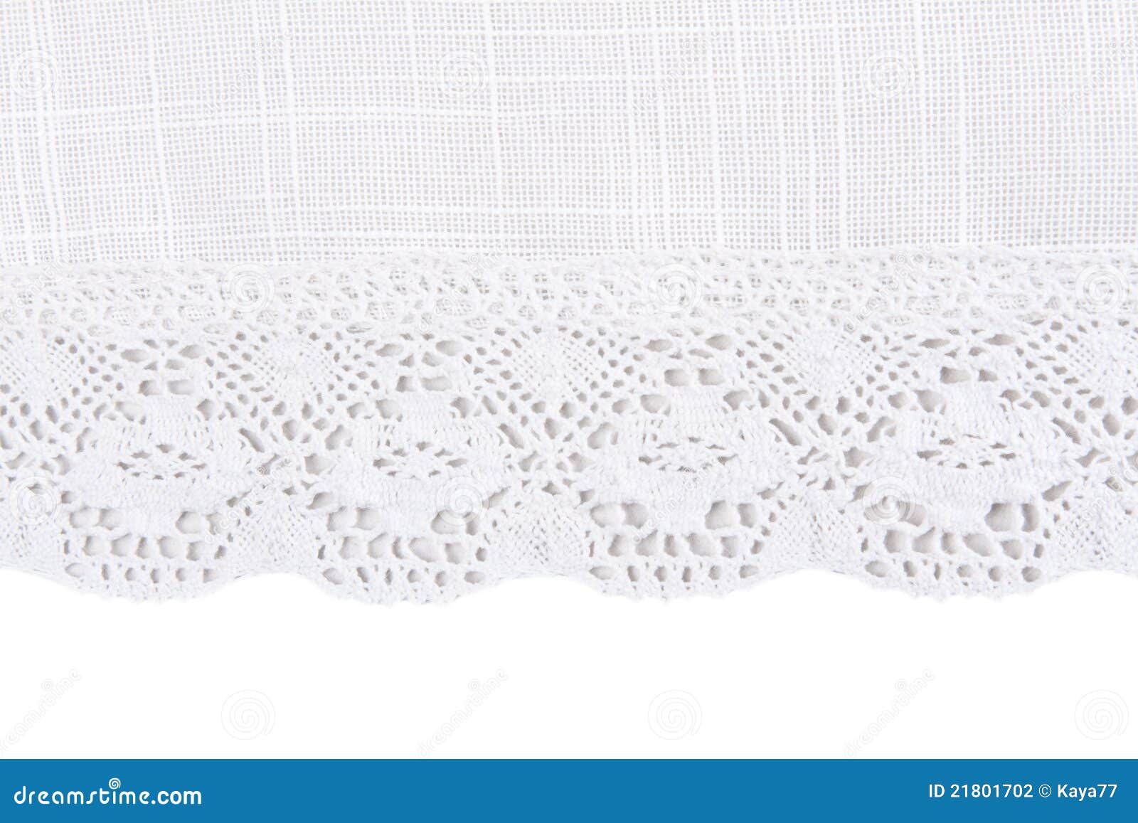 Linen fabric with lace stock photo. Image of element - 21801702