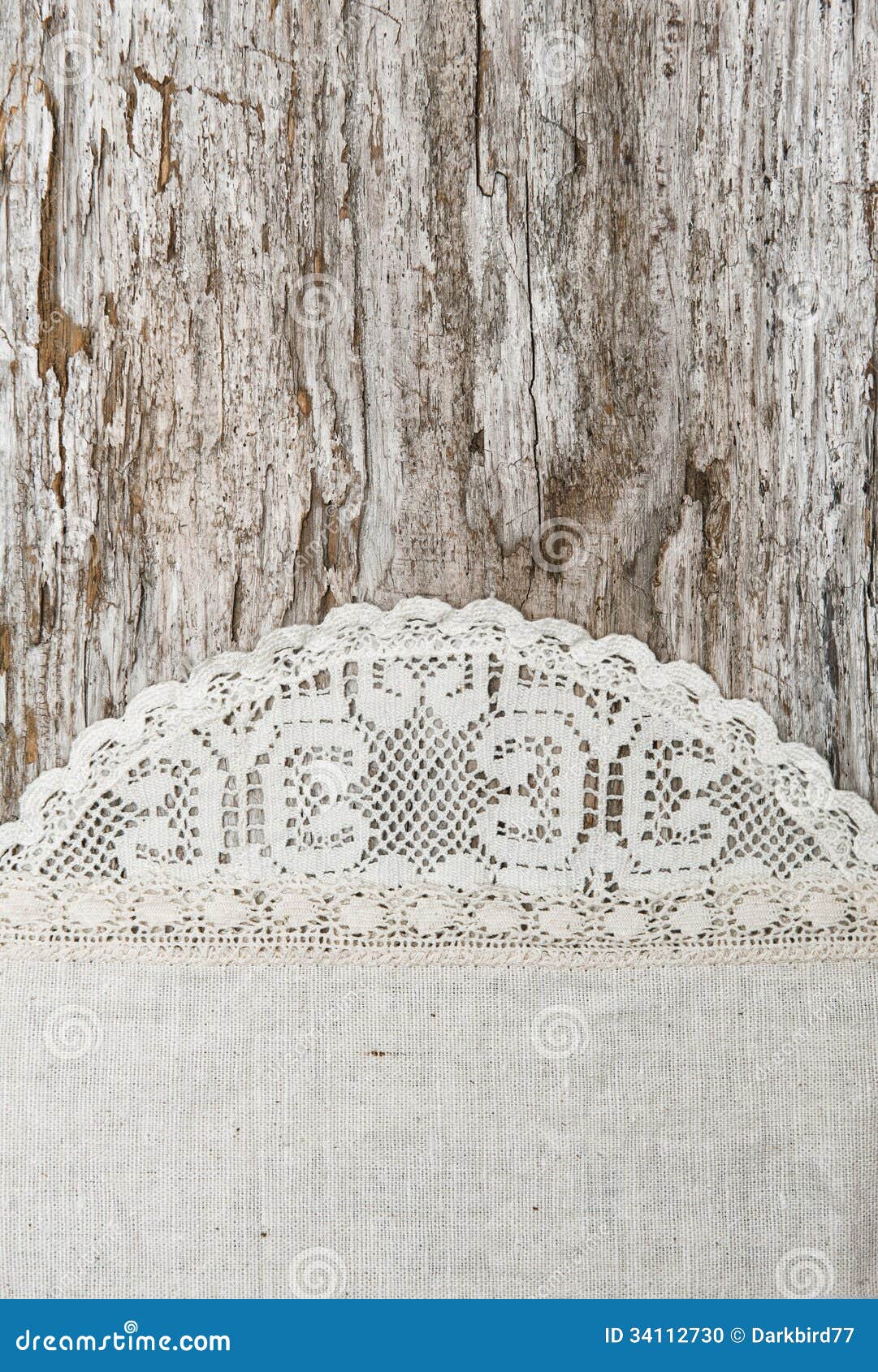 Wood And Lace Background