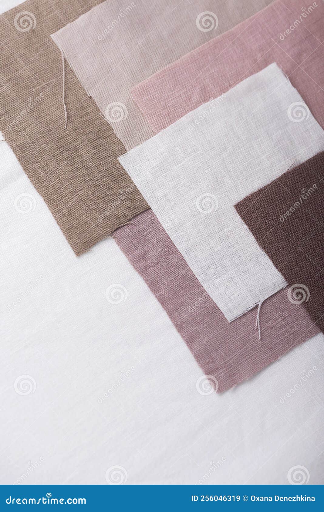 Linen Fabric Samples in Pastel Colors Stock Image - Image of fabric ...