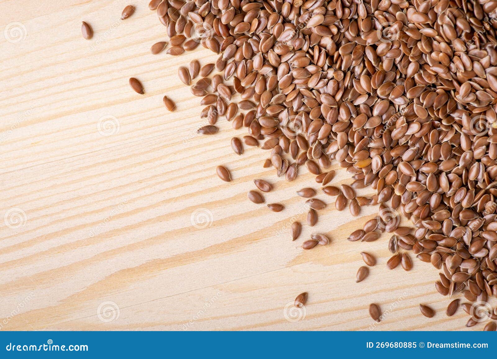 Linen grain on the table stock image. Image of nutrition - 269680885
