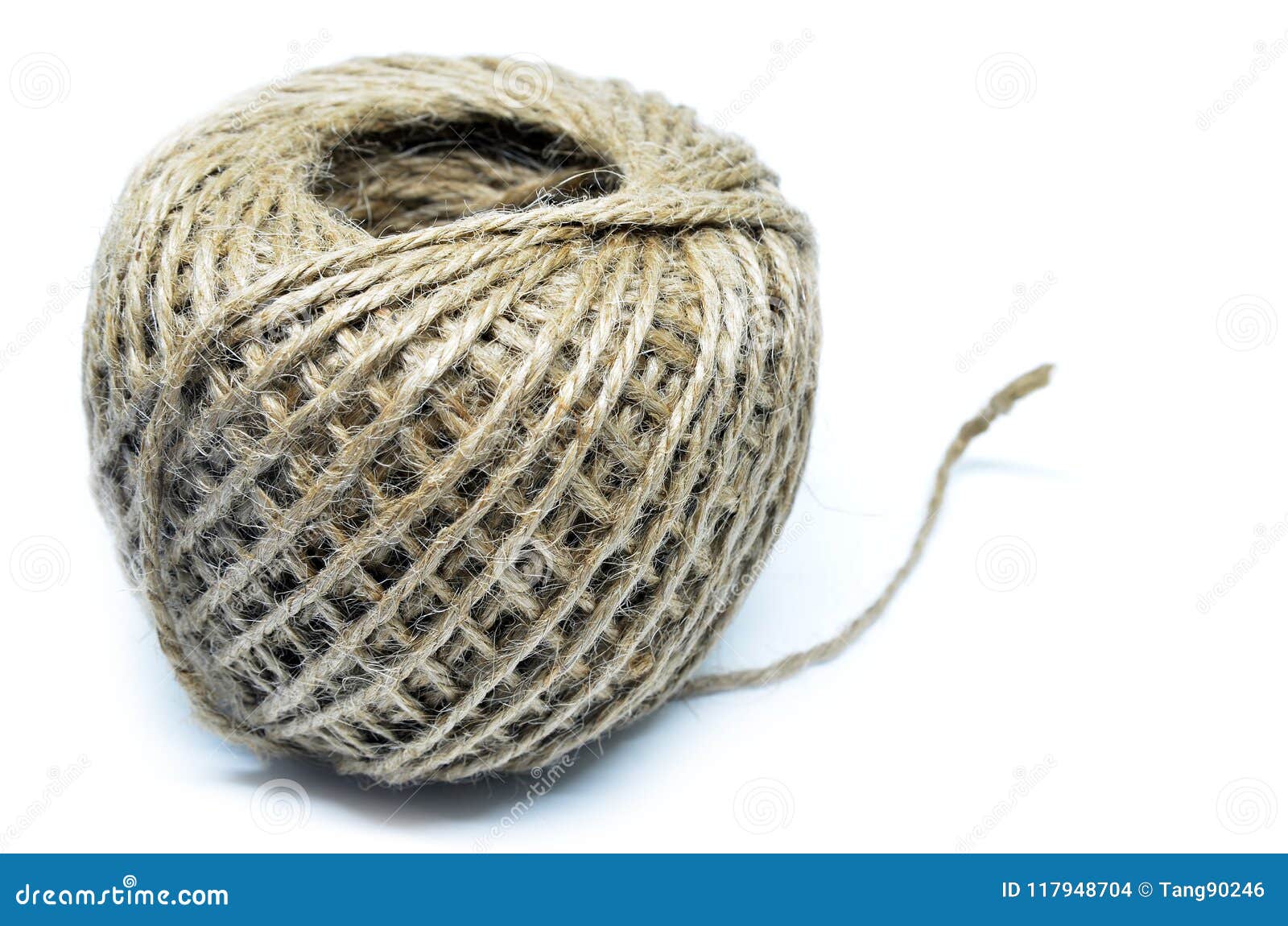 Linen string isolated stock photo. Image of rough, tool - 117948704