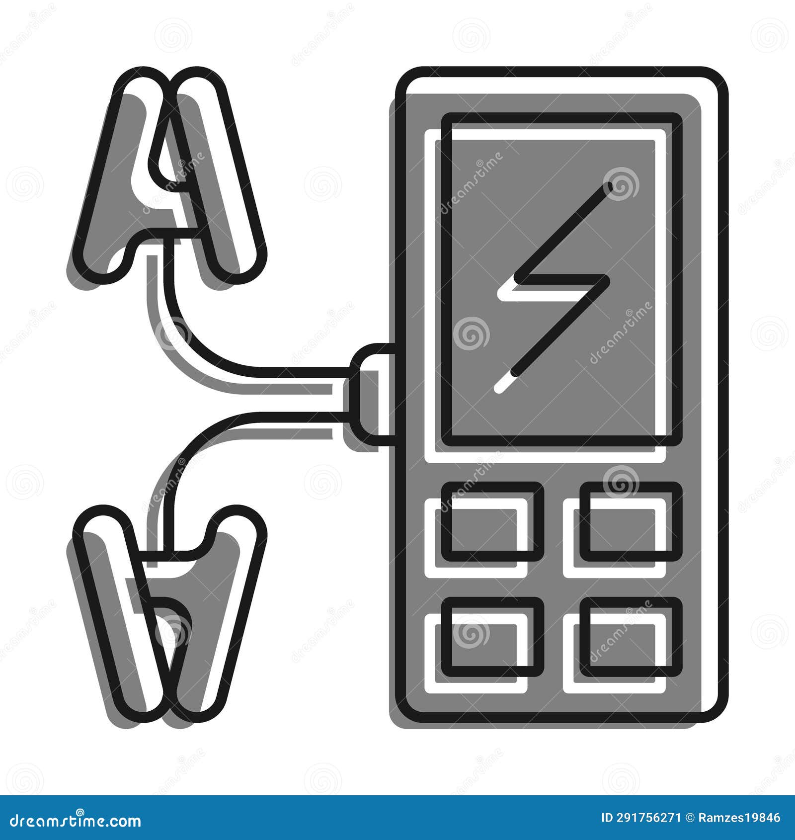 Liner Icon. Digital Multimeter, Device for Measuring Current and ...