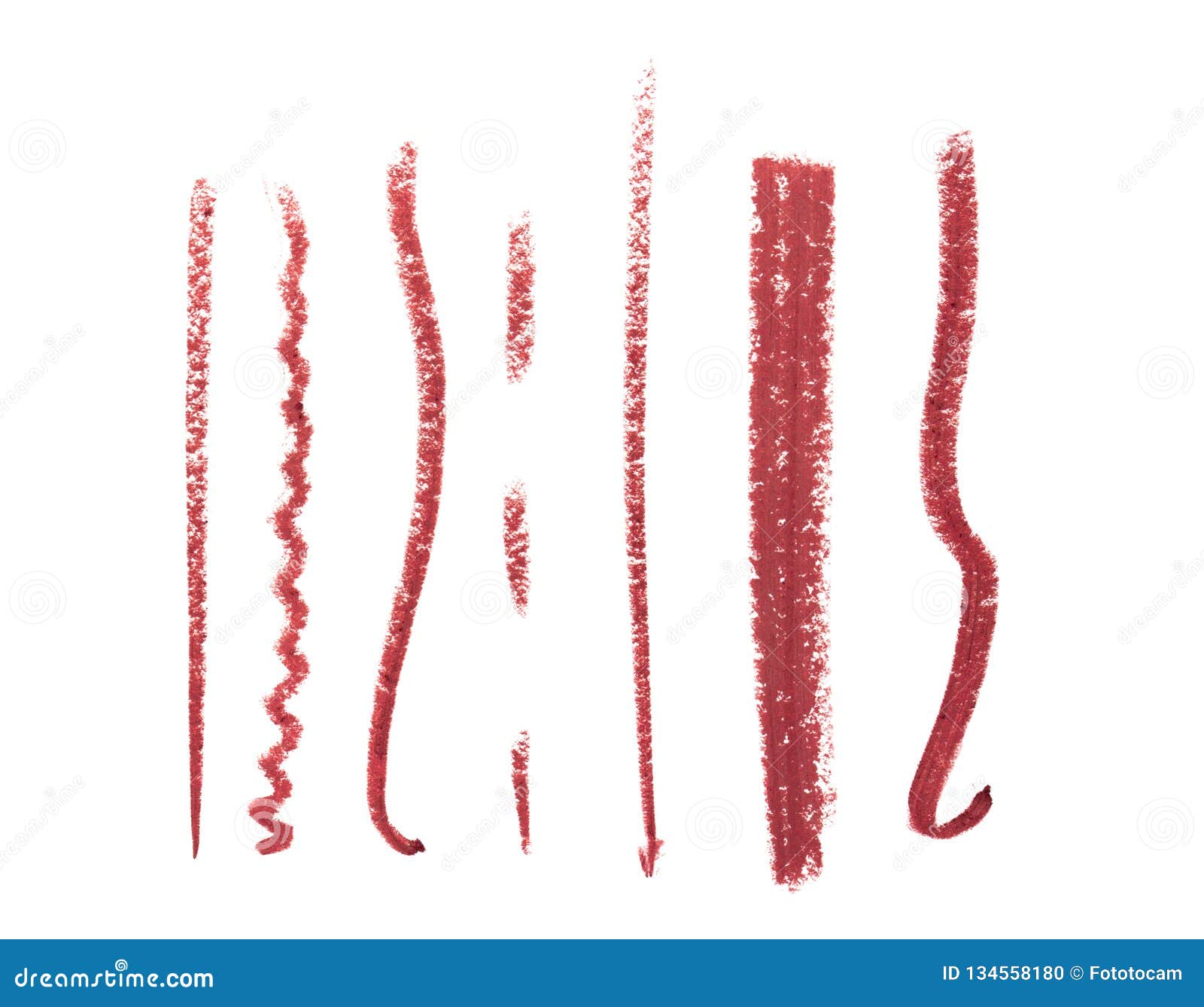 Liner or Marker Texture Set Stock Photo - Image of crayon, eyeliner ...