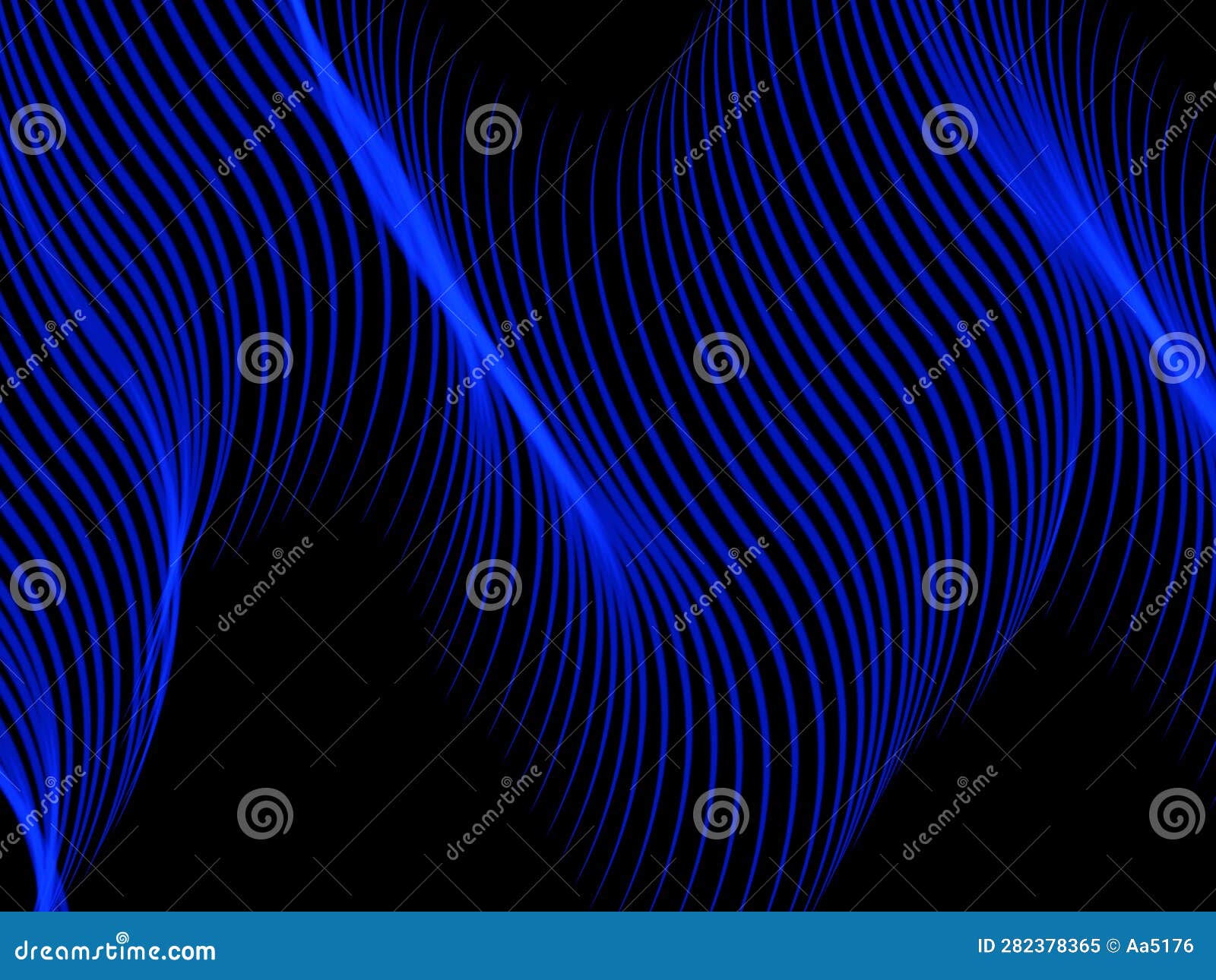 Lines Abstract Background Black and Blue Waves Pattern. Abstract ...