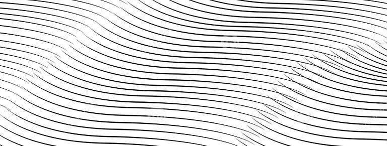 Lines Abstract Background Black and White Wavy Pattern. Abstract ...