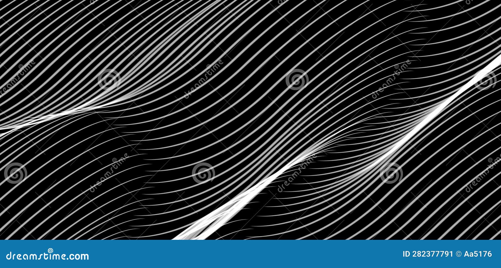 Lines Abstract Background Black and White Wavy Pattern. Abstract ...