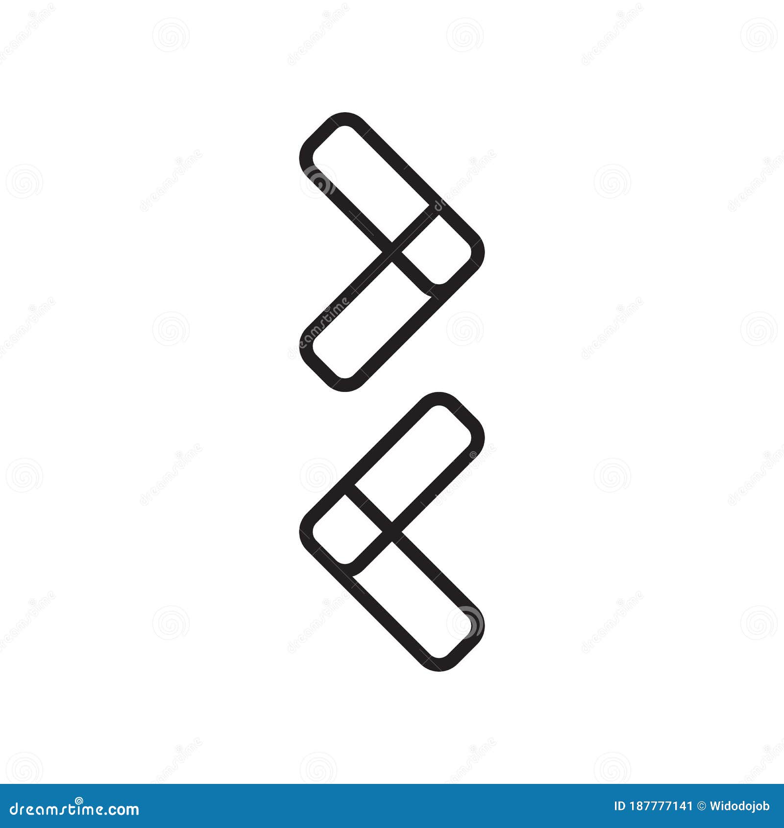 Lines Arrow Left Right Icon Symbol Vector Stock Vector - Illustration ...
