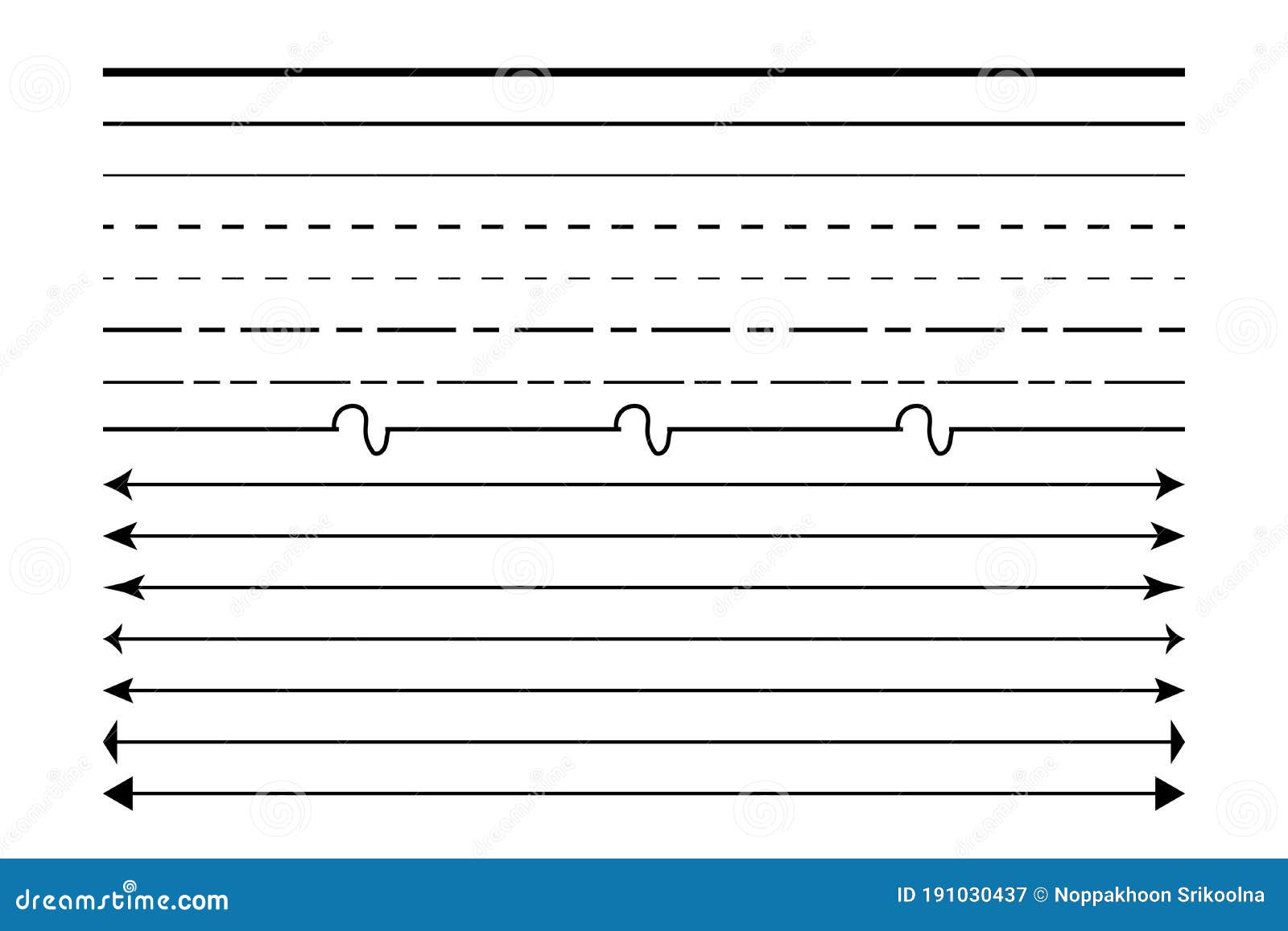Lines and Arrows Indicate the Dimension of the Drawing Stock Vector ... Lines and Arrows Indicate the Dimension of the Drawing Stock Vector ...