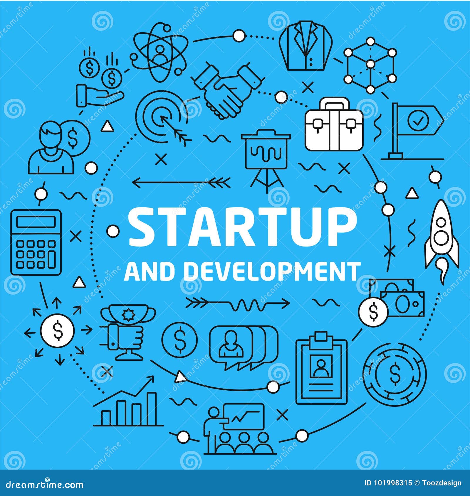 Lines Background Illustration Startup Stock Vector - Illustration of ...