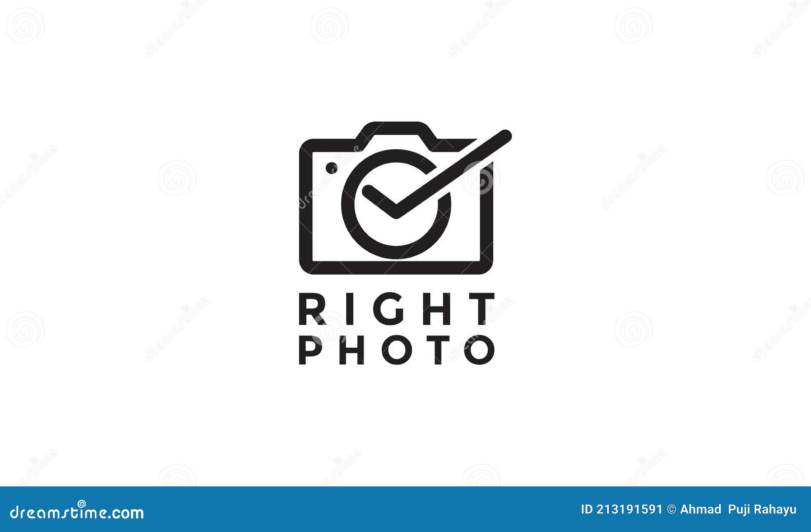 Lines Camera with Check Mark Logo Vector Symbol Icon Illustration ...