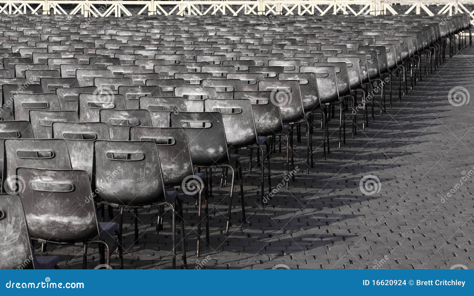 Lines of Chairs stock photo. Image of backs, lined, converging - 16620924