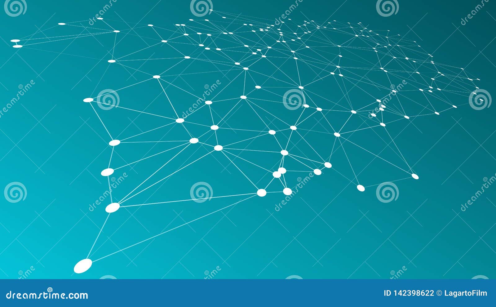 Lines and Circle Dots Shapes Vector Communication Illustration Stock ...