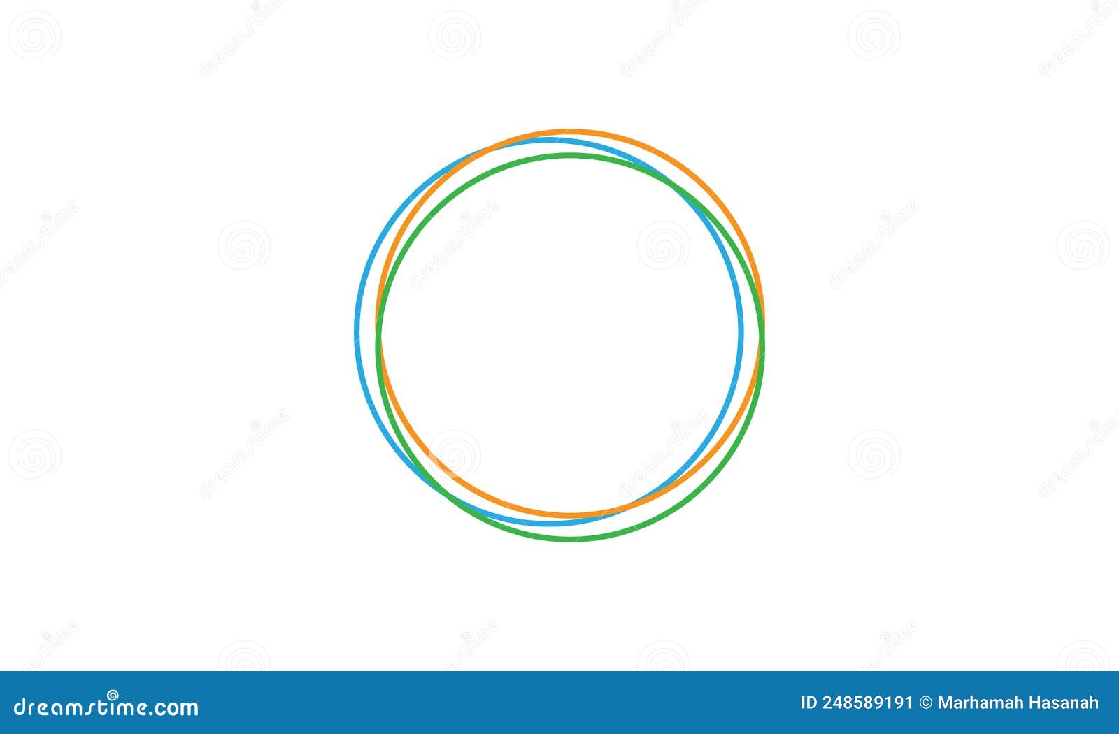 Lines in Circle logo stock vector. Illustration of border - 248589191