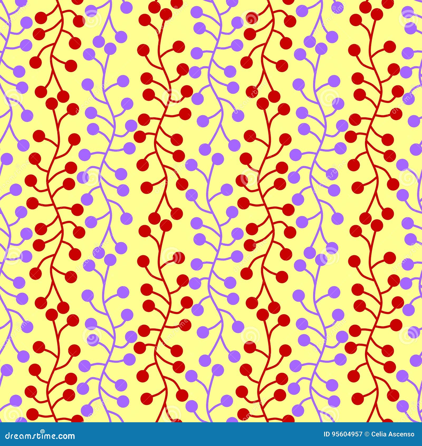 Lines with Circles Seamless Pattern Background Stock Illustration ...