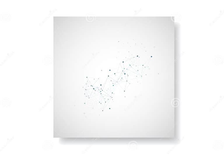 Lines Connecting Creative Grid Points on Surface. Abstract Cover ...