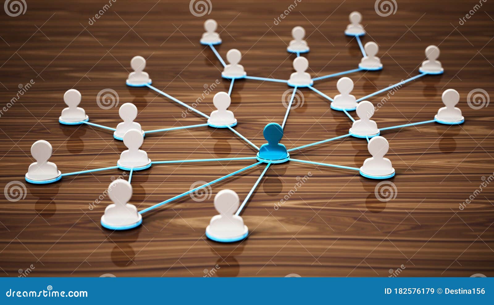 Lines Connecting White 3D Head Symbols. Connectivity and Network ...