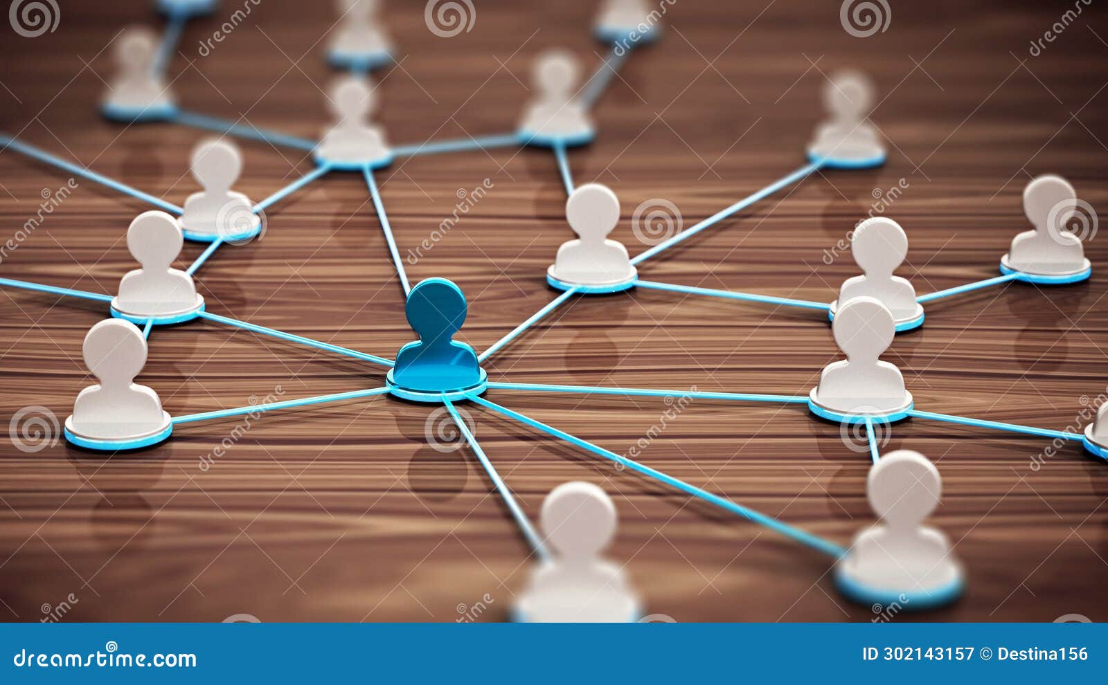 Lines Connecting White 3D Head Symbols. Connectivity and Network ...