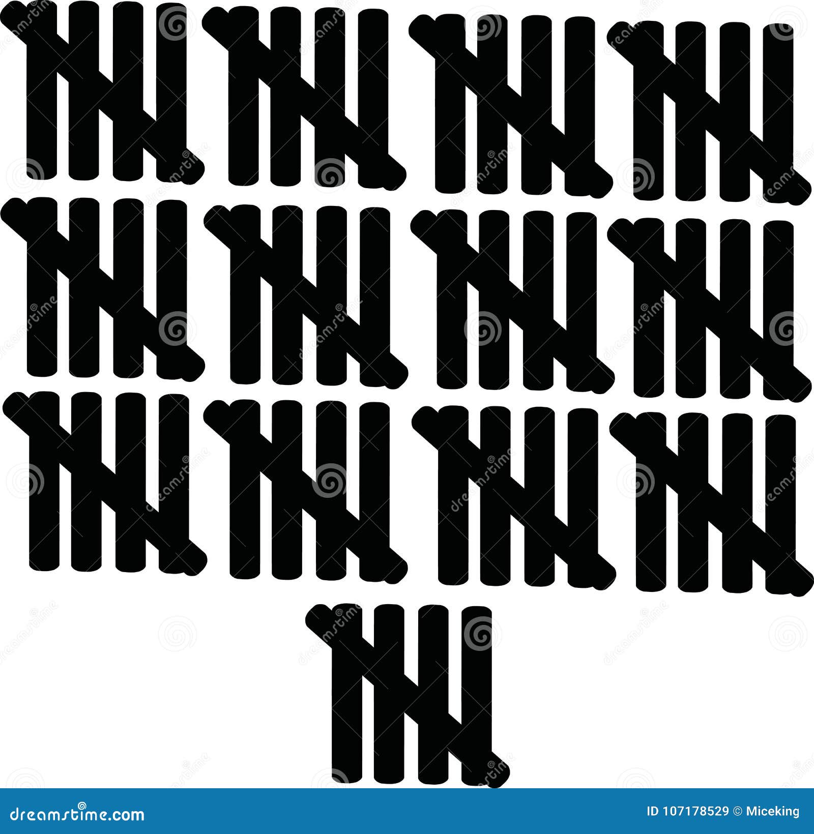 65 Lines Counting - Sixty-five Birthday Cartoon Vector | CartoonDealer ...