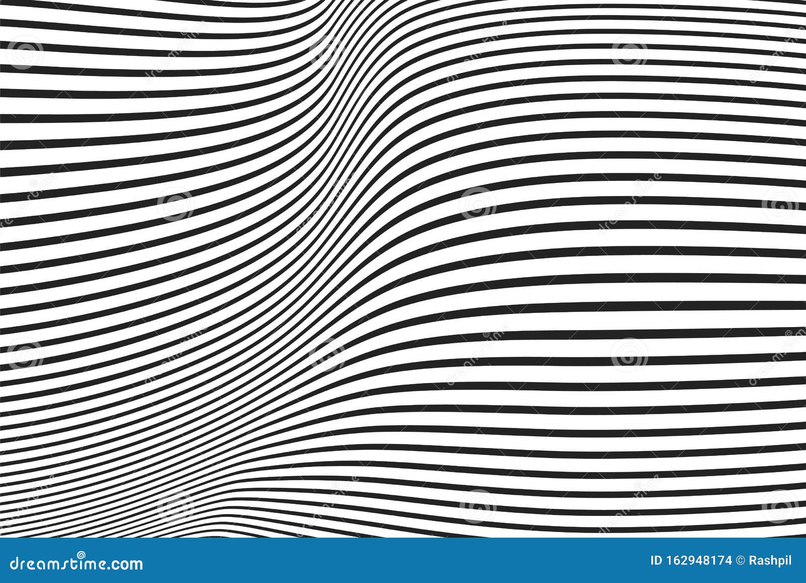 Lines with Different Thickness that Makes a Wavy Surface Stock ...