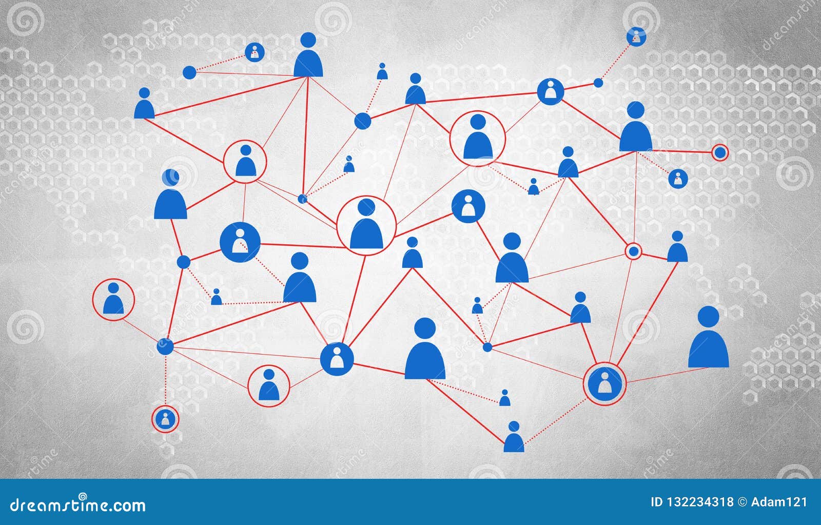 Lines and Dots As Networking Idea Drawn on Cement Background Stock ...