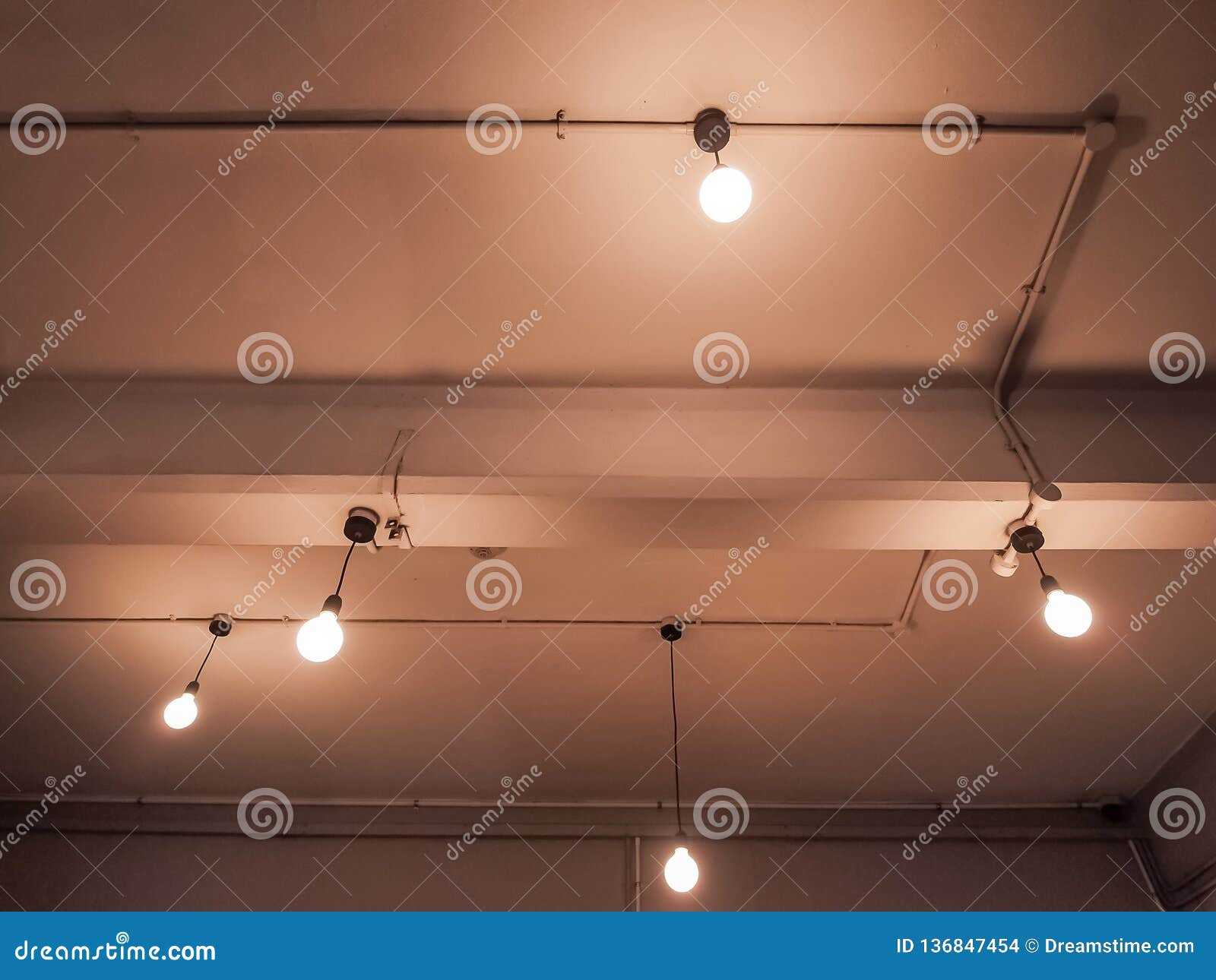 Exposed Cabling and Lighting Stock Photo - Image of exposed, network ...