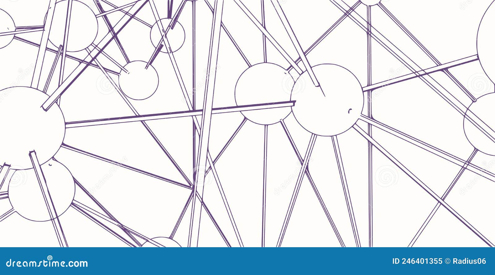 Technology, Chemistry and Science Banner Design Template. Molecule and ...