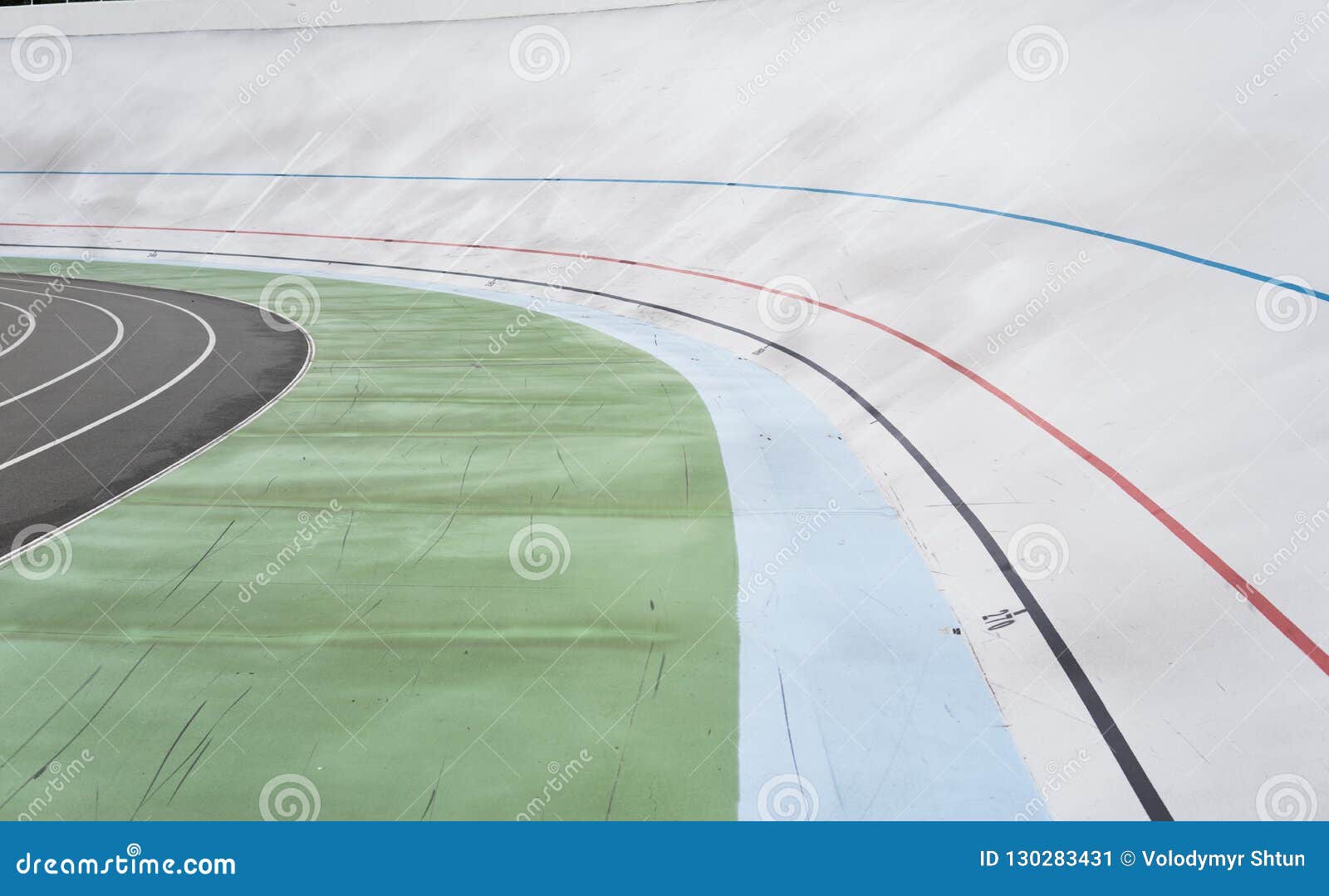 Lines of Empty Velodrome. Geometric Line Background. Stock Image ...