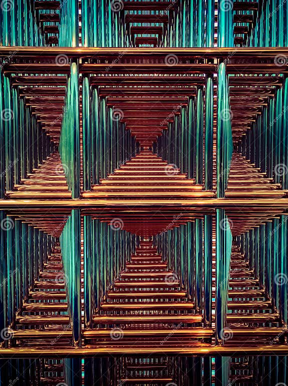 Lines and Forms that Create Recursion Stock Photo - Image of design ...