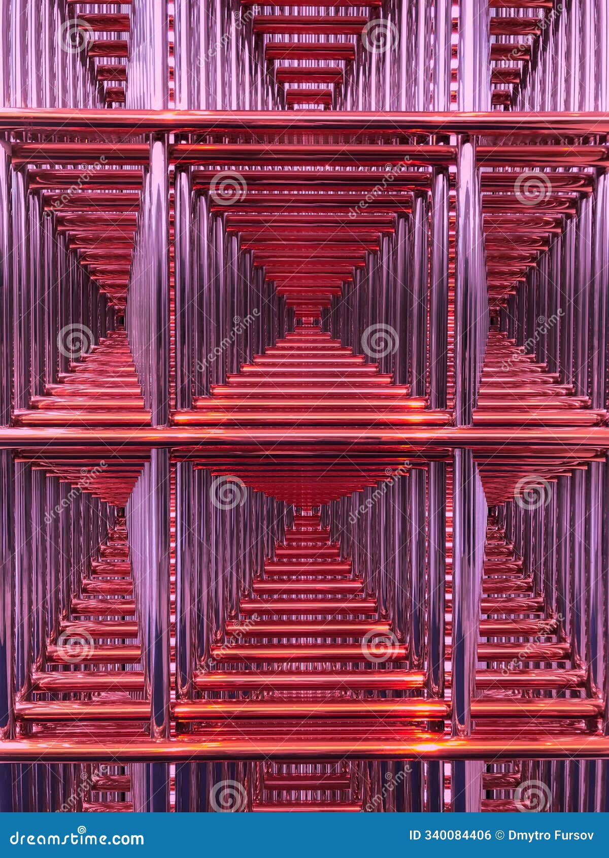 Lines and Forms that Create Recursion Stock Photo - Image of render ...