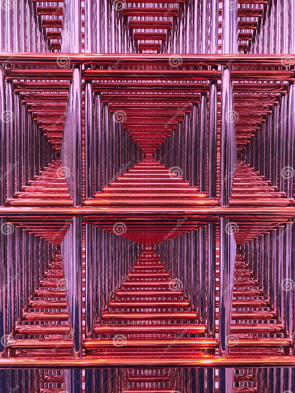 Lines and Forms that Create Recursion Stock Photo - Image of render ...