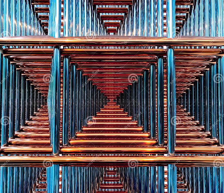 Lines and Forms that Create Recursion Stock Image - Image of chaos ...